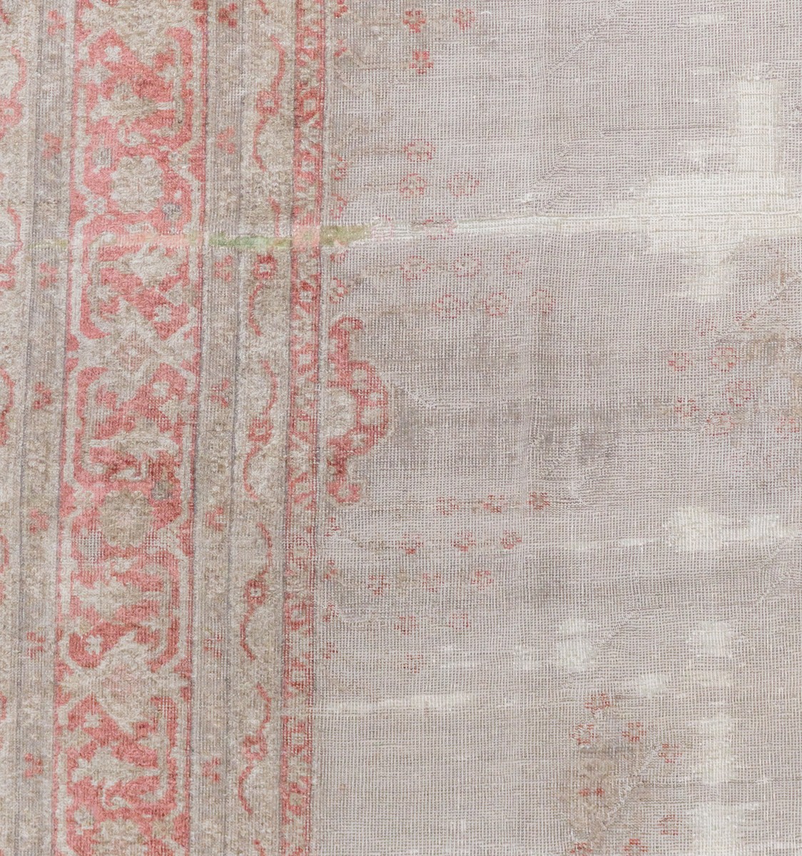 A mid 19th century Oushak carpet of pale rust design, circa 1860 ...