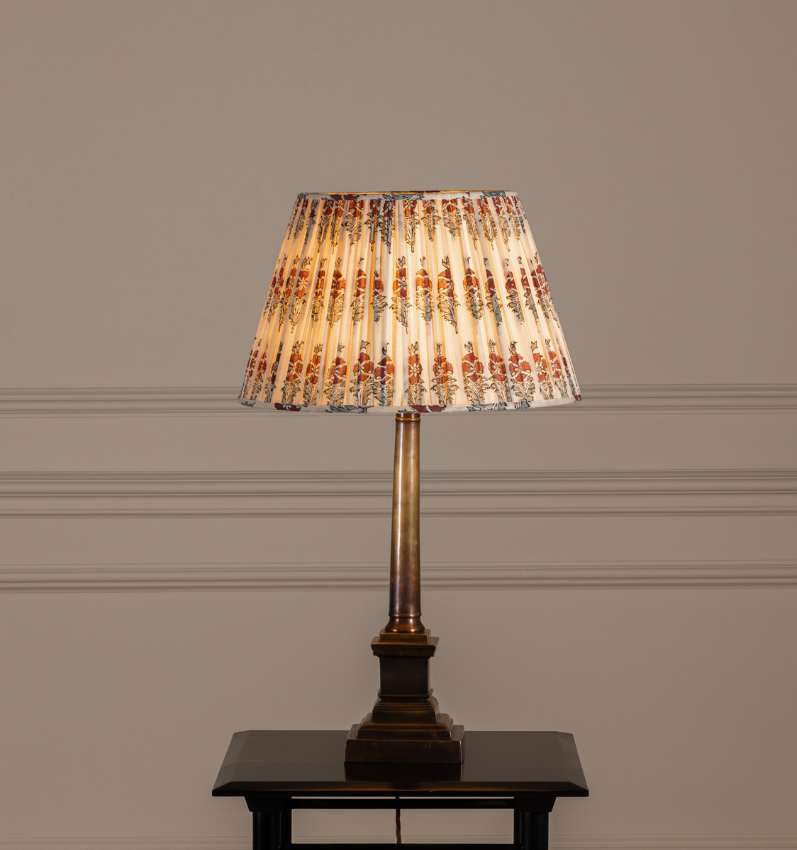 Plain Column Lamp - Antique Brass | Robert Kime Ltd | Antiques ...