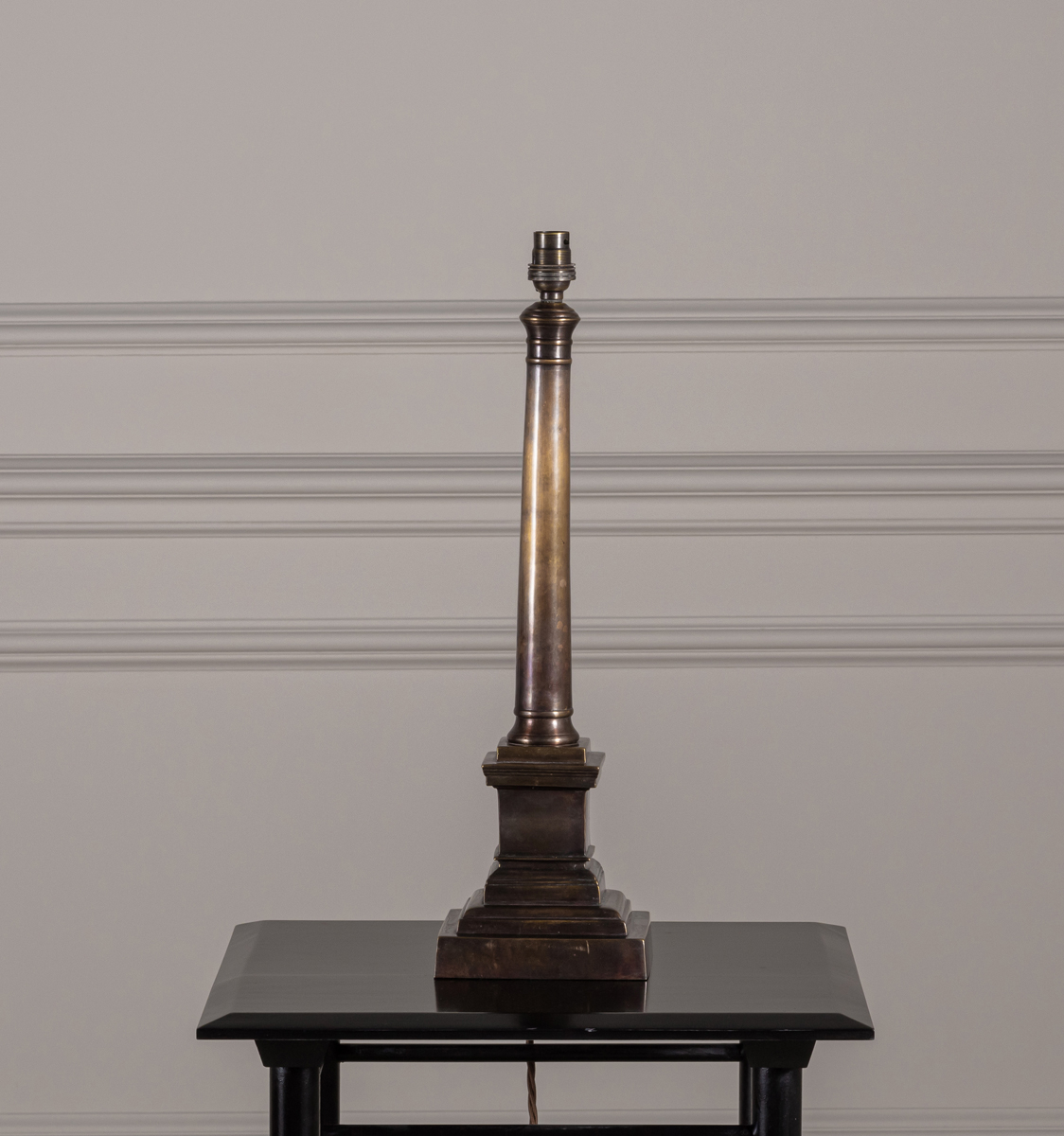 Plain Column Lamp - Antique Brass | Robert Kime Ltd | Antiques ...