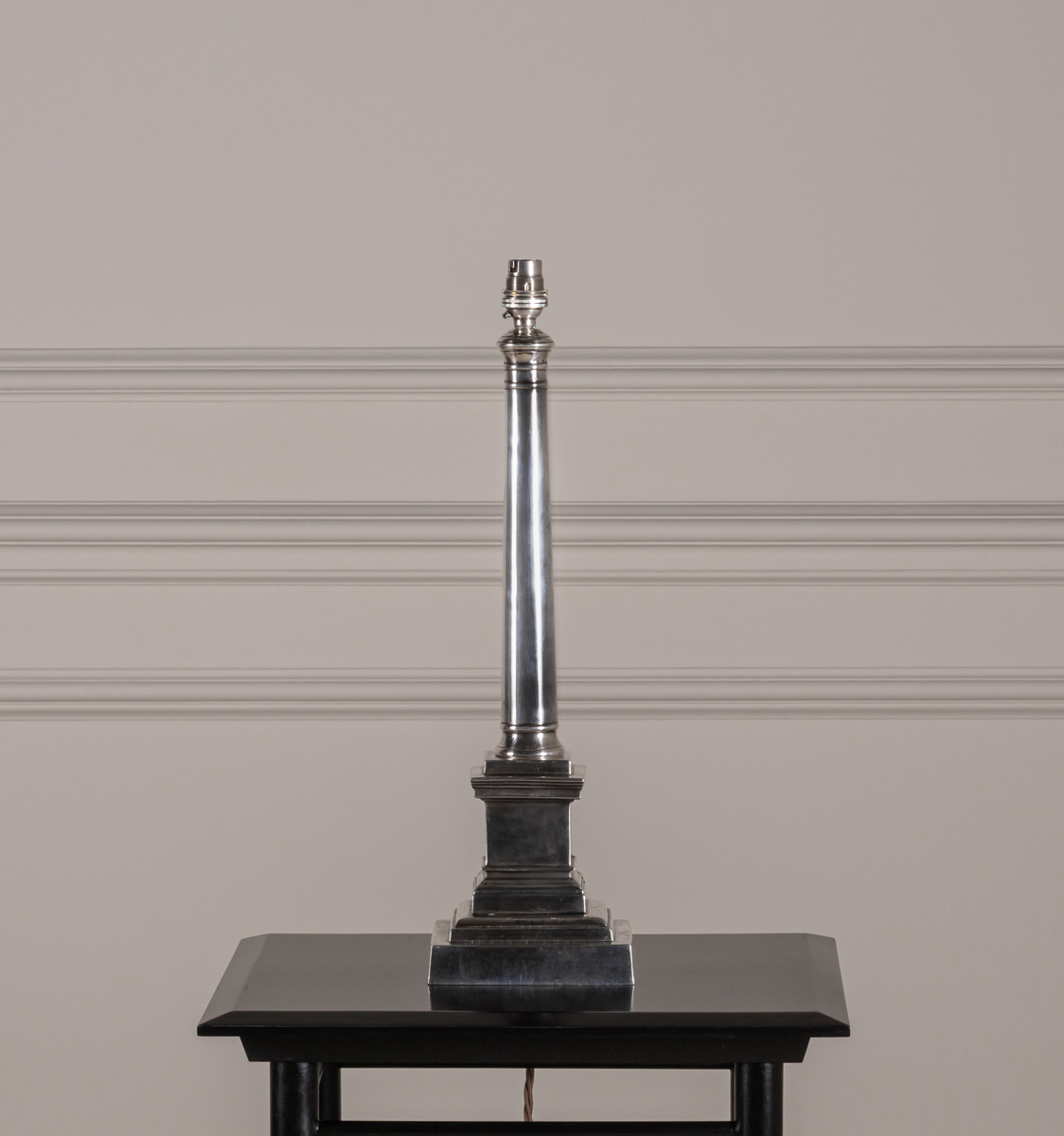 Plain Column Lamp - Antique Silver | Robert Kime Ltd | Antiques ...